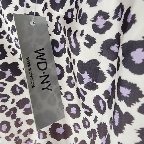 WD.NY | Skirts | Nwt Wdny Ombre Leopard Midi Animal Print Satin Slip ...